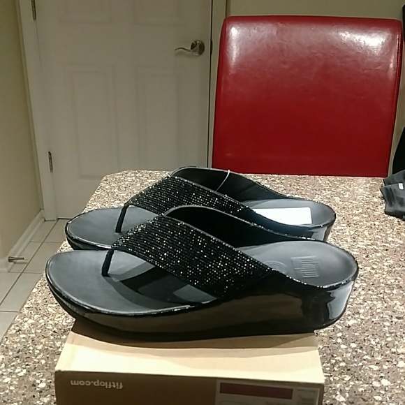 Fitflop | Shoes | Fitflop Crystal Thong Sandal | Poshmark